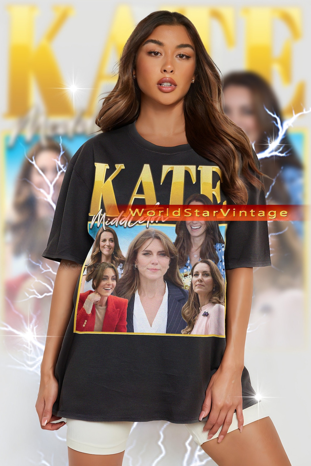 KATE MIDDLETON Tshirt, Kate Middleton Homage Shirt, Catherine, Princess ...