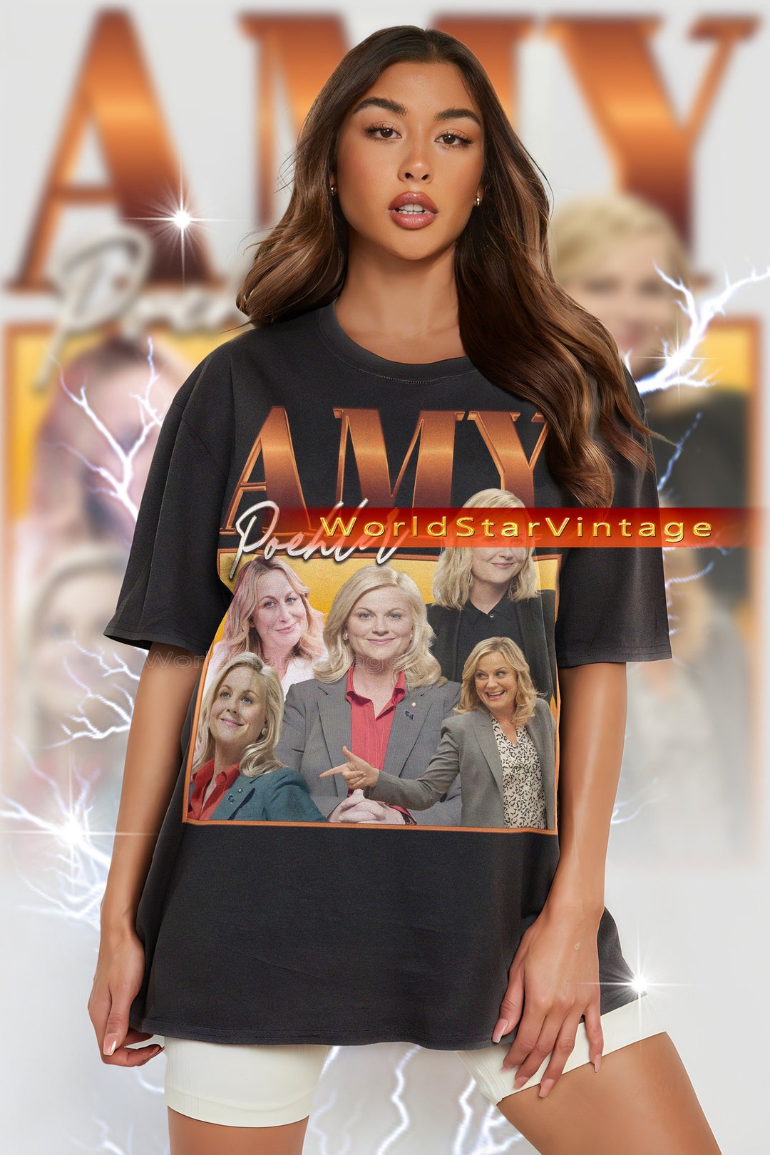 AMY POEHLER Vintage Shirt, Amy Poehler Homage Tshirt, Amy Poehler Fan ...