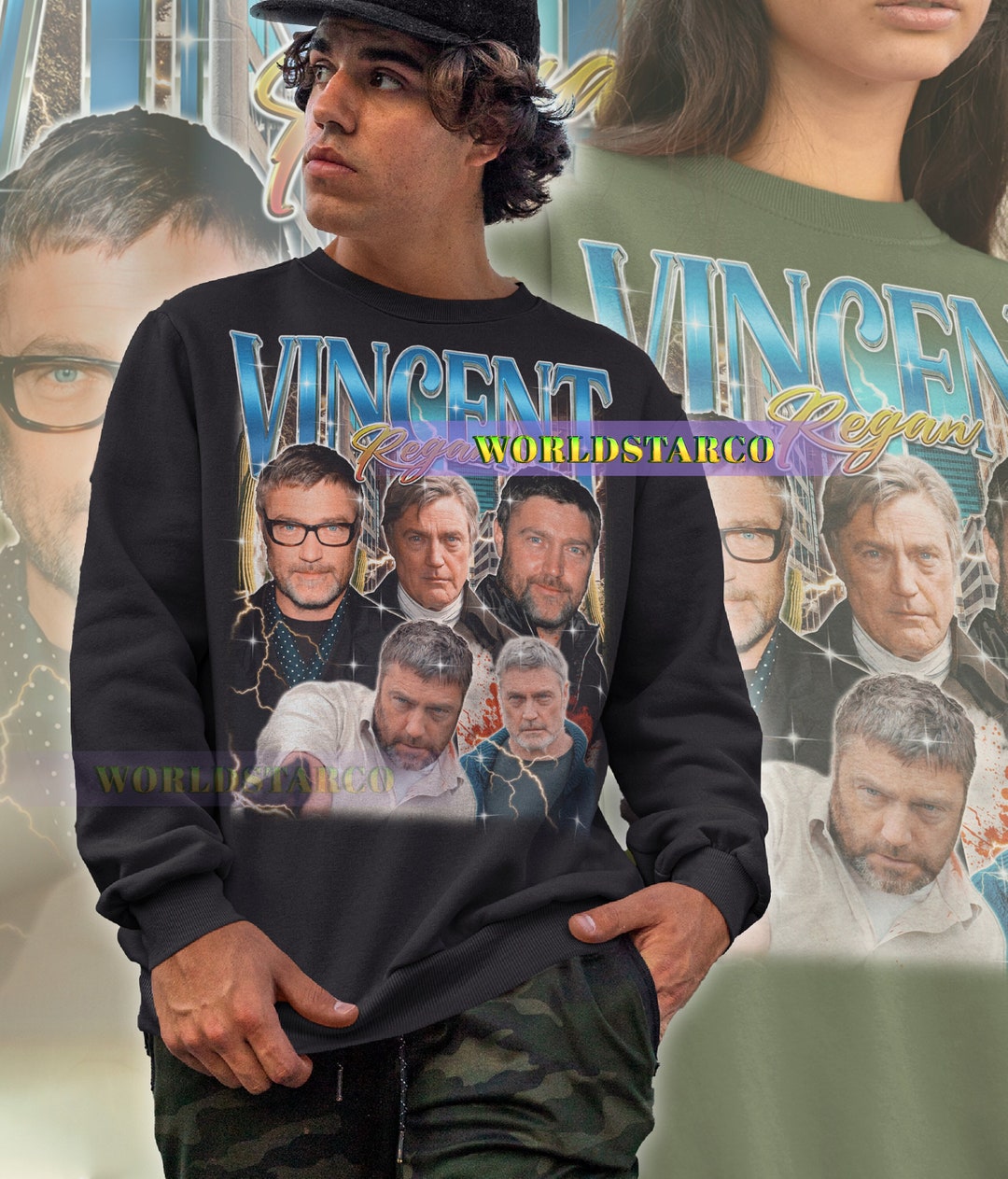 Vincent Regan Vintage Sweatshirt Vincent Regan Homage Sweater Vincent