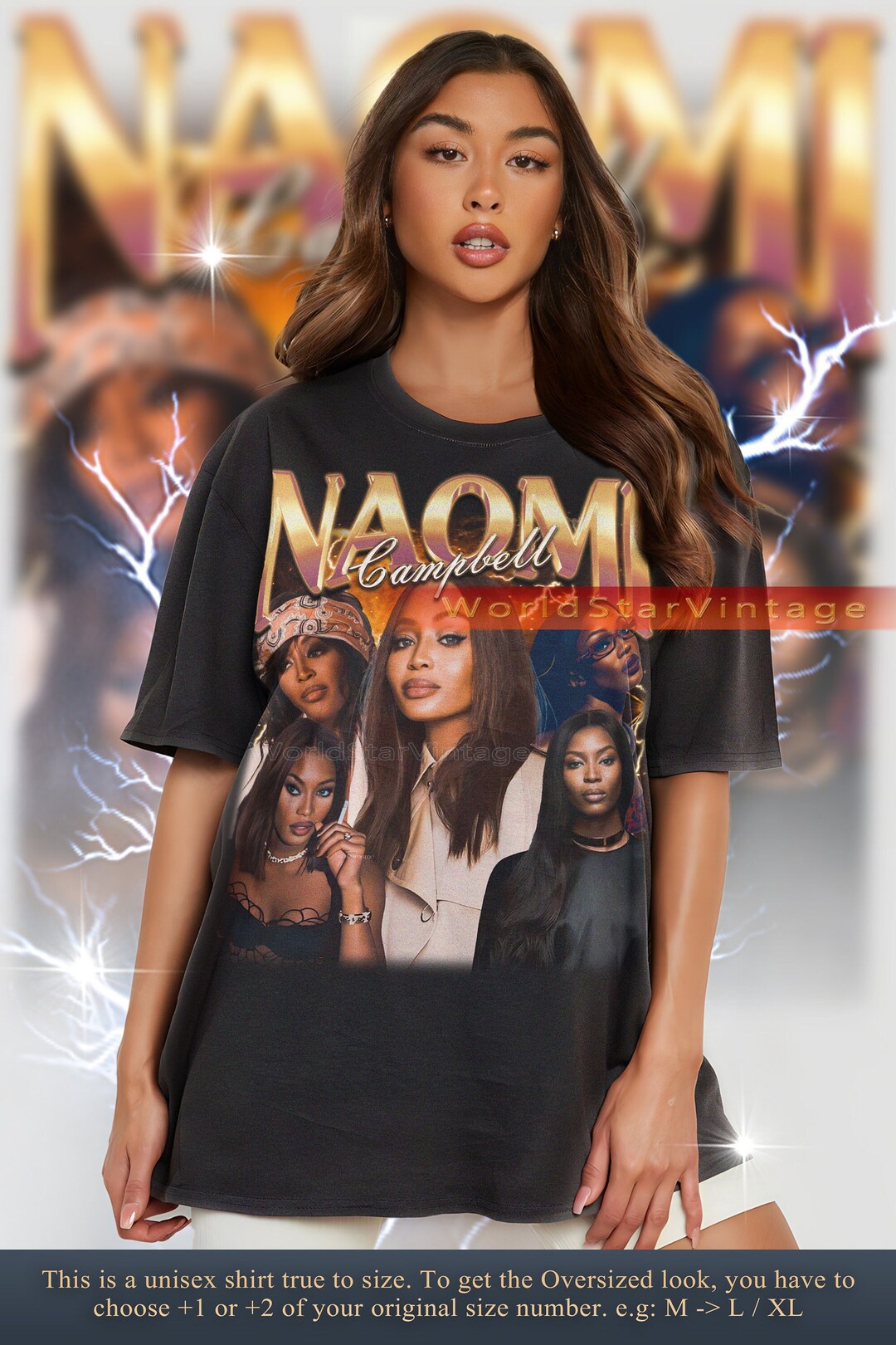 NAOMI CAMPBELL Vintage Shirt, Naomi Campbell Homage Tshirt, Naomi ...