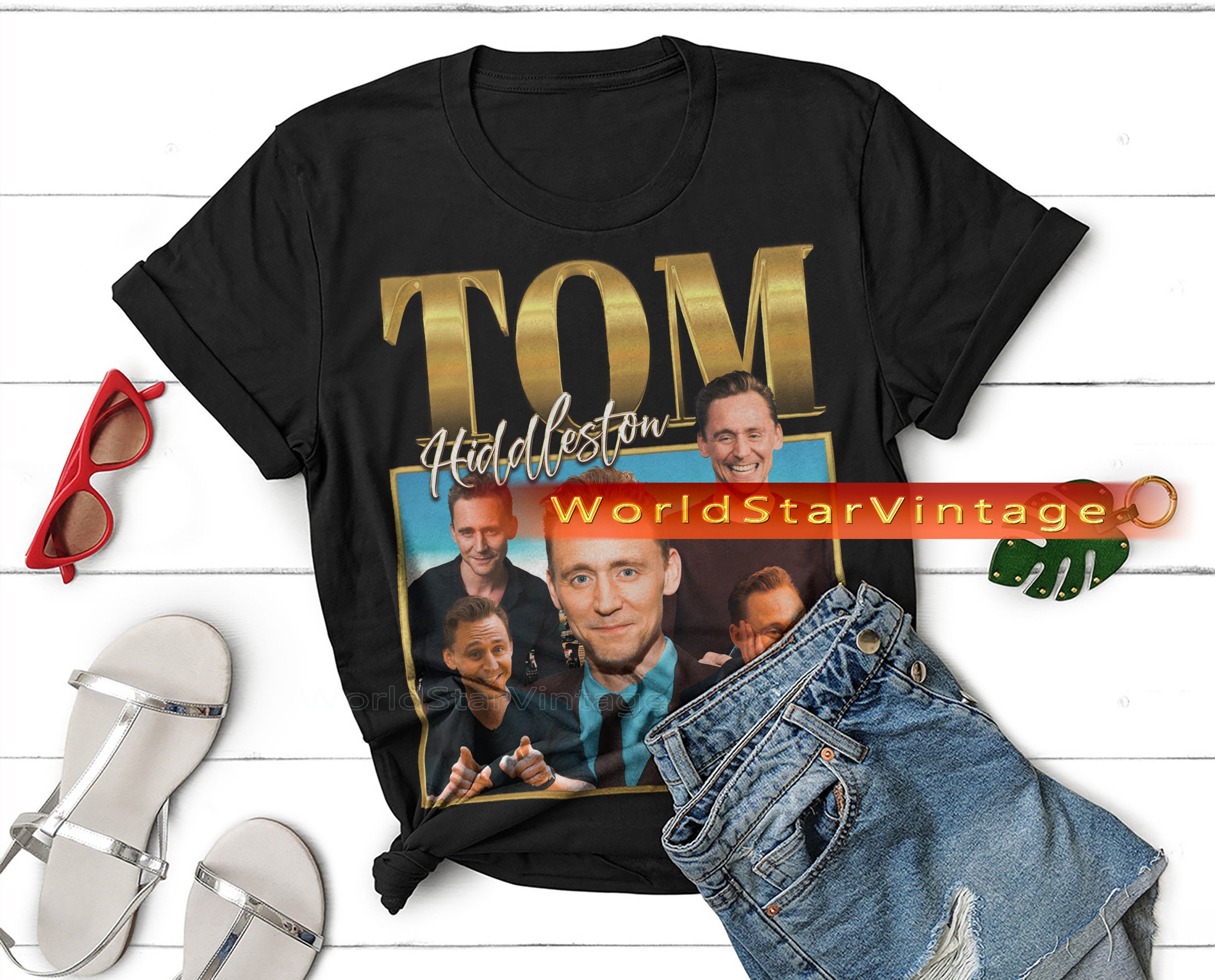 Tom Hiddlestone Vintage Tshirt, Thomas William Tees, Tom Hiddleston Fan ...