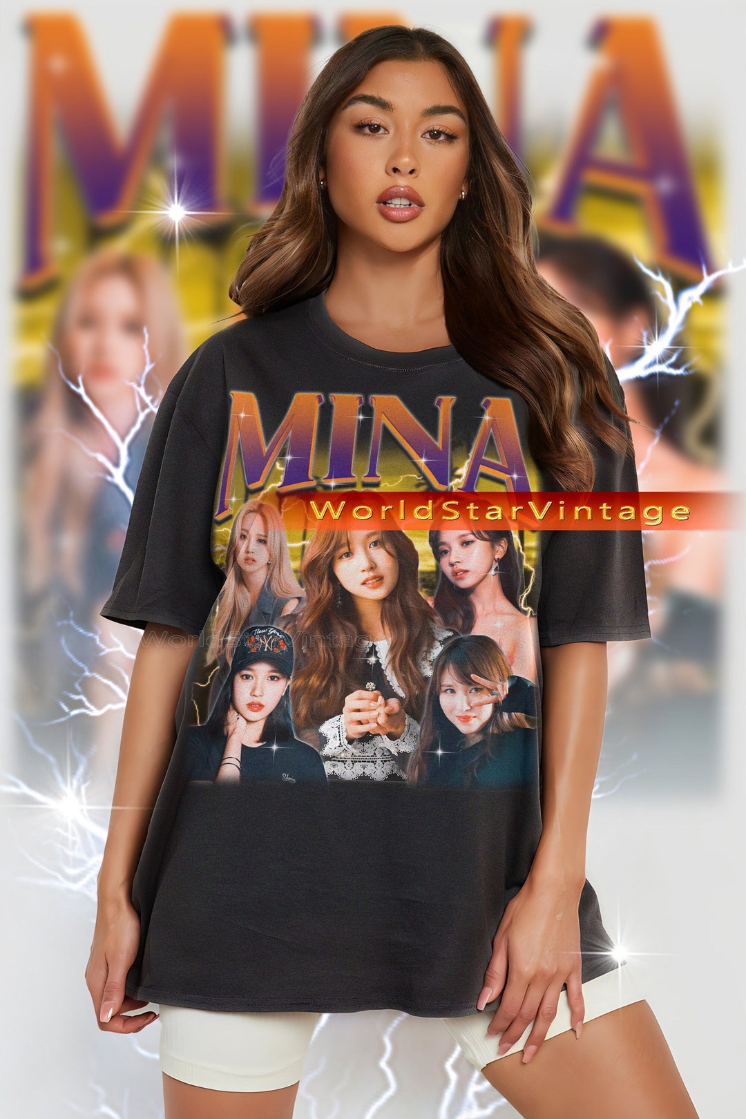 MINA Vintage Tshirt, Mina Homage Shirt, Mina Fan Tees, Mina Retro 90s ...