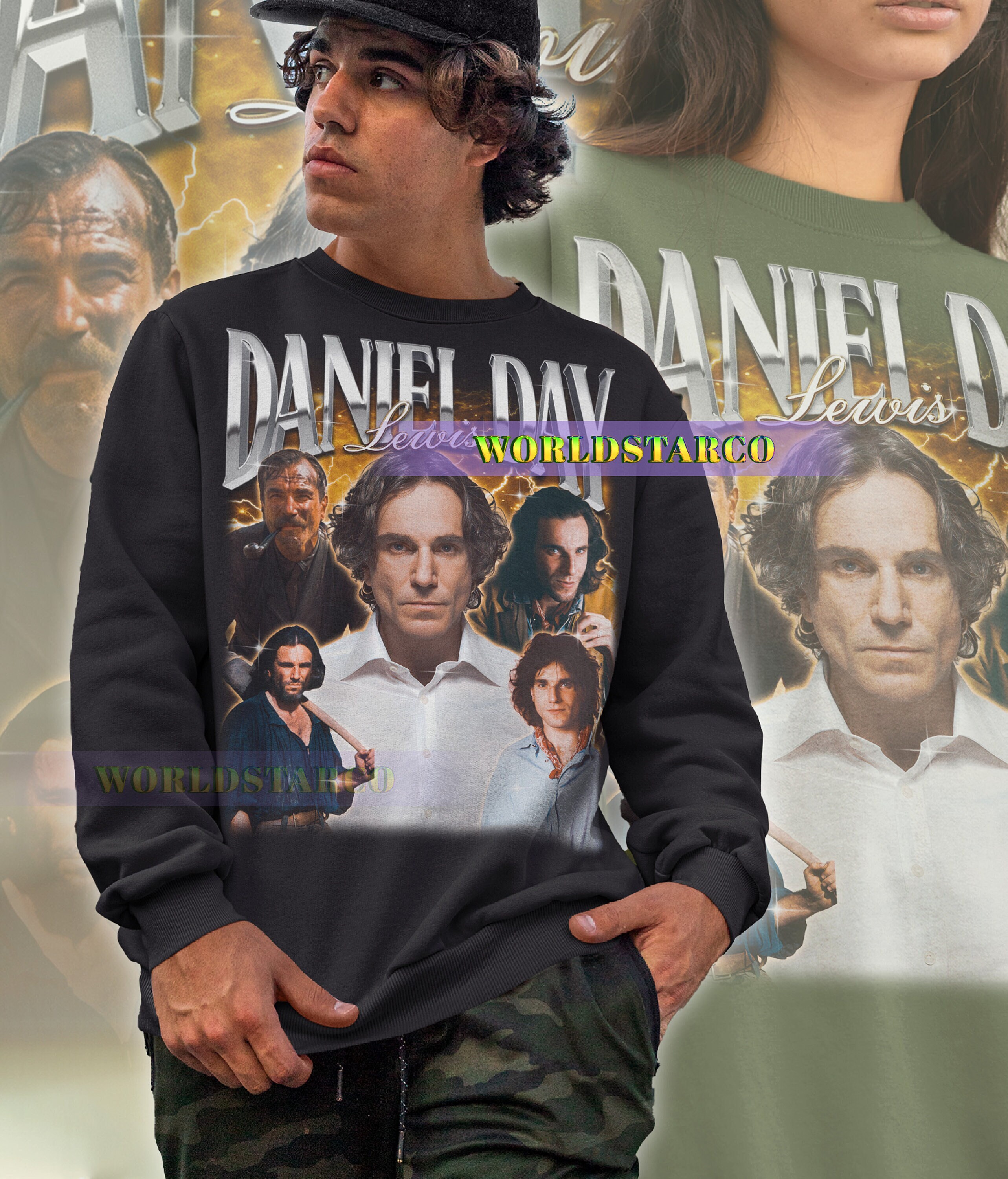 DANIEL DAY LEWIS Vintage Sweatshirt, Daniel Day Lewis Homage Sweater ...