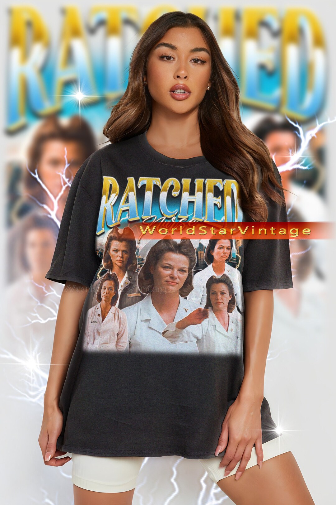 NURSE RATCHED Vintage Shirt, Nurse Ratched Homage Tshirt, Nurse Ratched ...