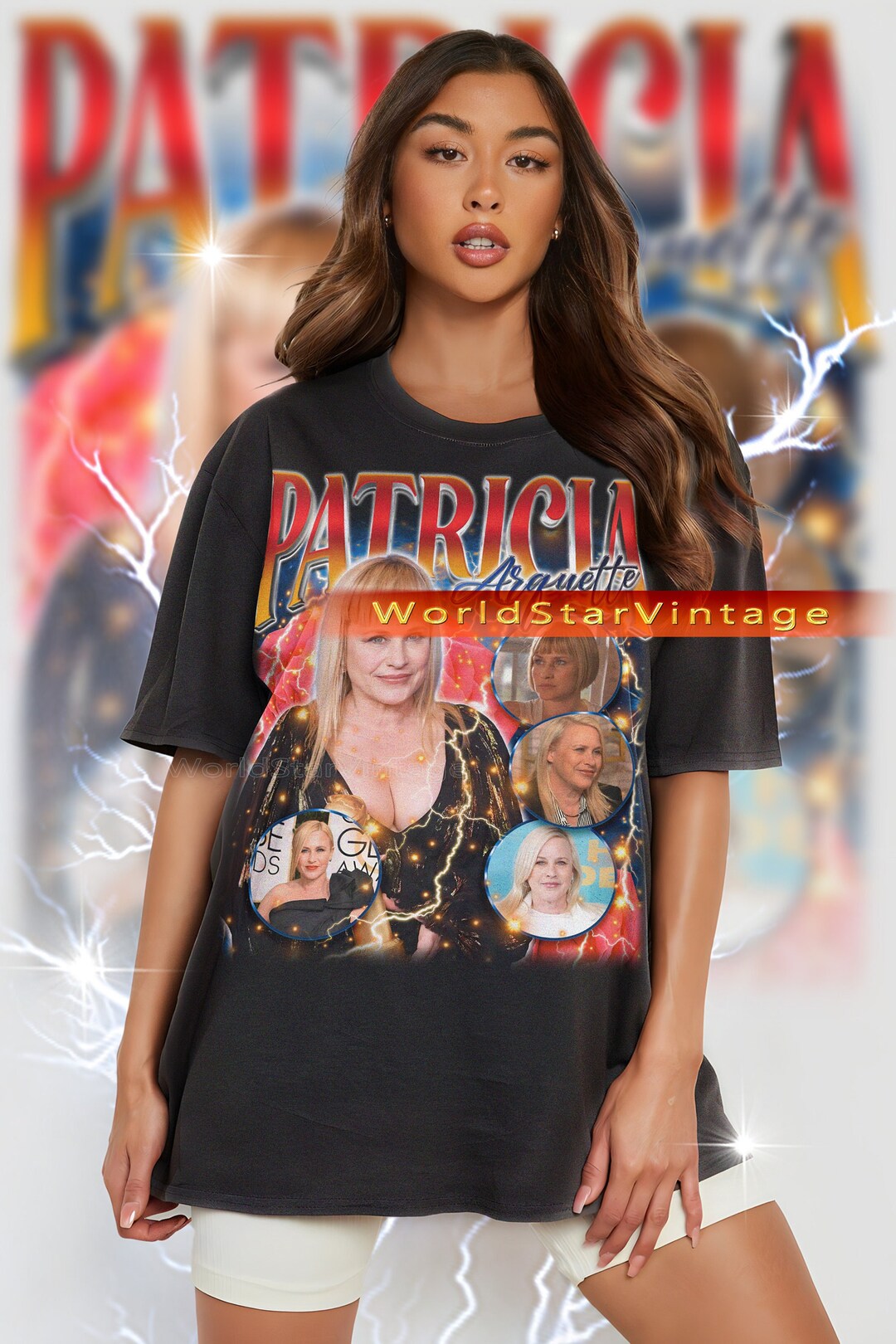 PATRICIA ARQUETTE Vintage Tshirt, Patricia Arquette Homage Shirt ...