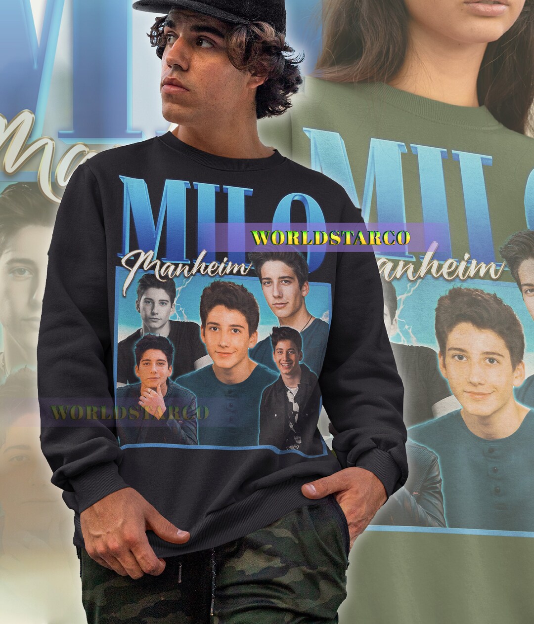 MILO MANHEIM Vintage Sweatshirt, Milo Manheim Homage Sweater, Milo ...