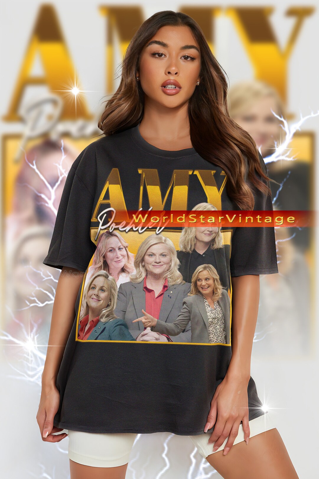 AMY POEHLER Vintage Shirt, Amy Poehler Homage Tshirt, Amy Poehler Fan ...