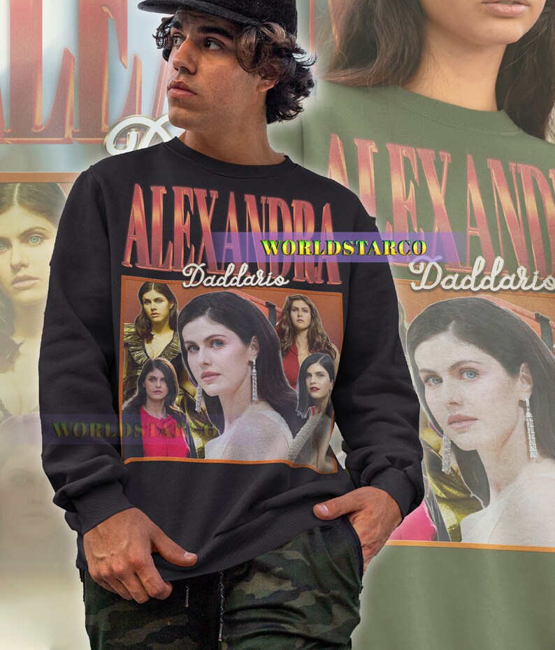 ALEXANDRA DADDARIO Vintage Sweatshirt, Alexandra Daddario Homage Sweater, Alexandra Daddario Fan ...