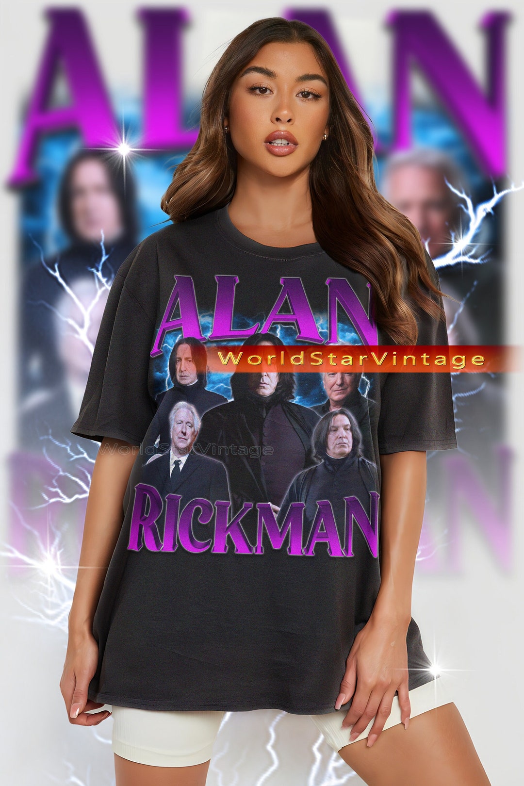 ALAN RICKMAN Tshirt, Alan Rickman Vintage Shirt, Alan Rickman Retro ...