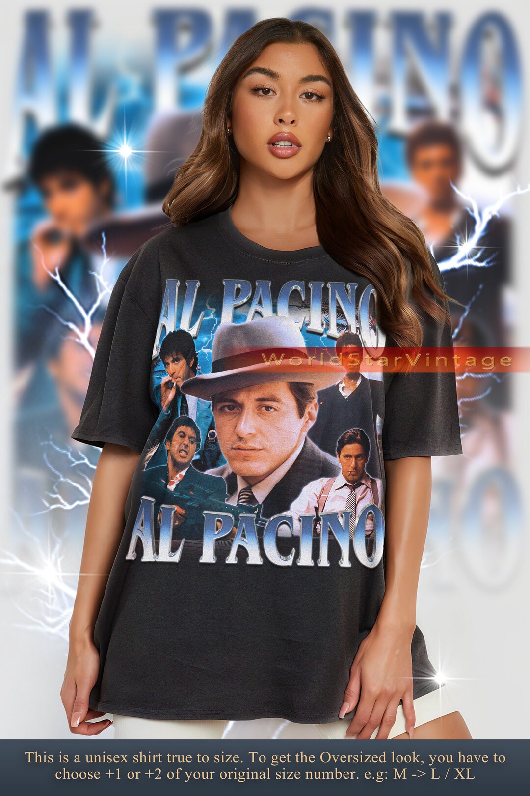 AL PACINO Vintage Shirt, Al Pacino Homage Tshirt, Al Pacino Fan Tees ...