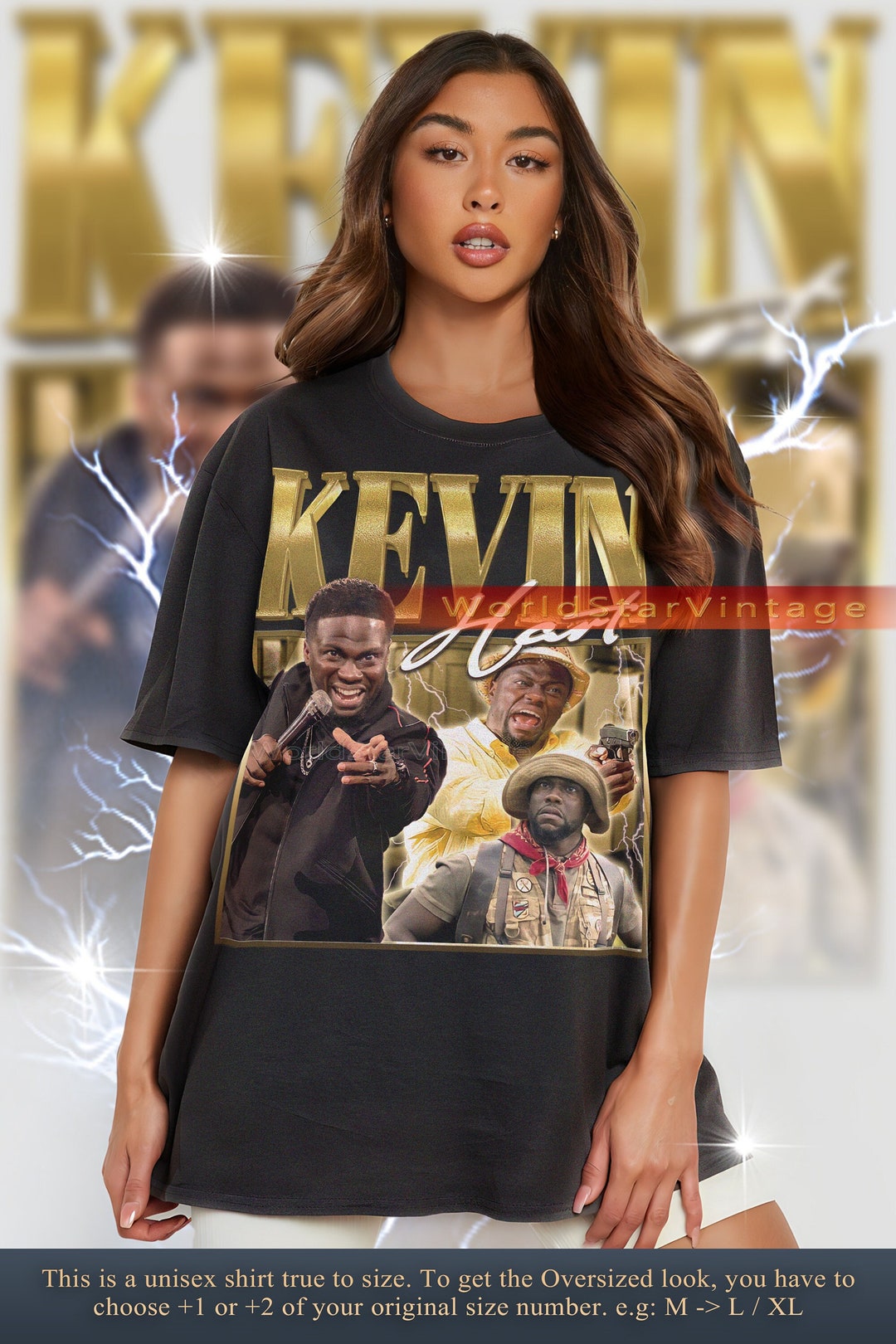 KEVIN HART Vintage Shirt, Kevin Hart Homage Tshirt, Kevin Hart Fan Tees ...