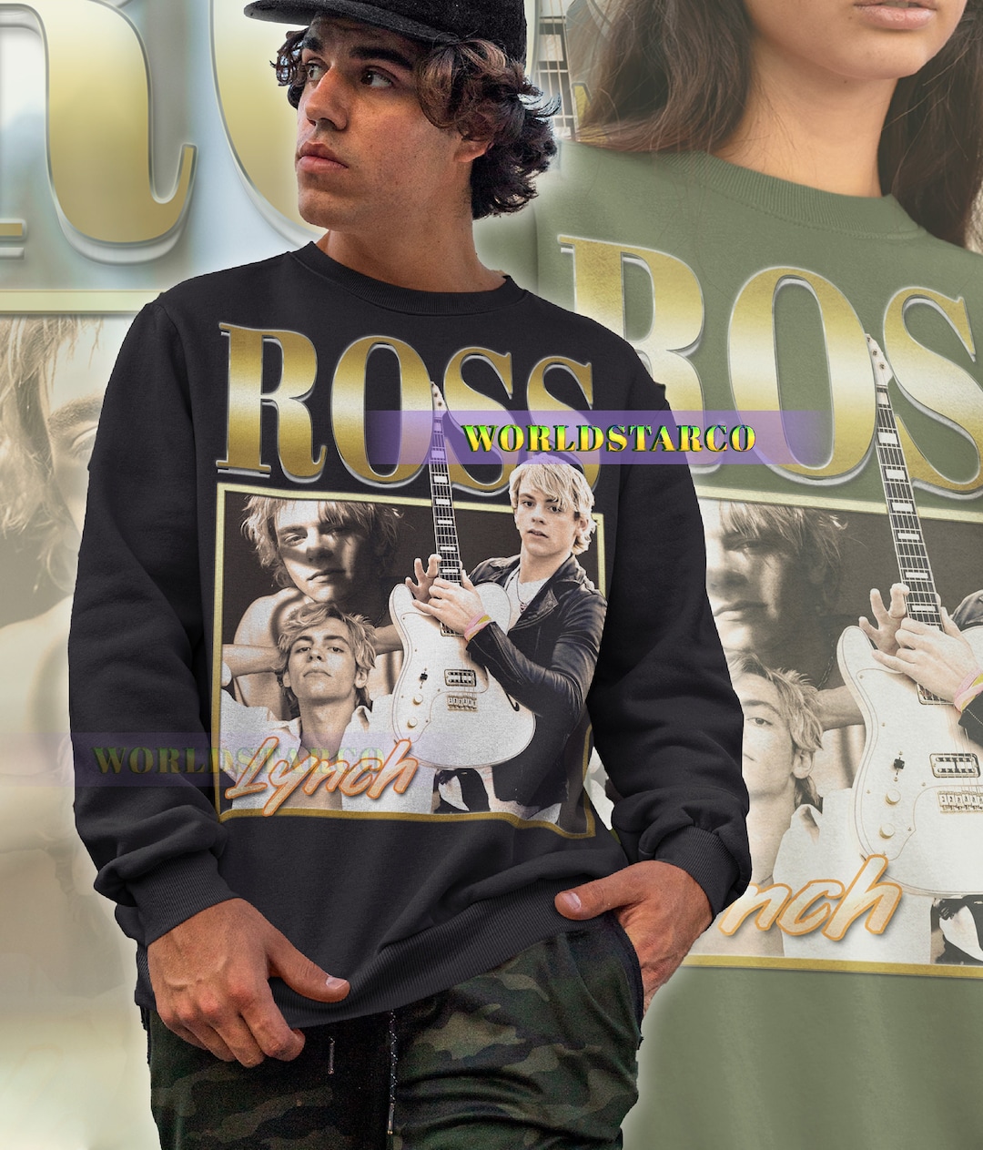 ROSS LYNCH Vintage Sweatshirt, Ross Lynch Homage Sweater, Ross Lynch ...