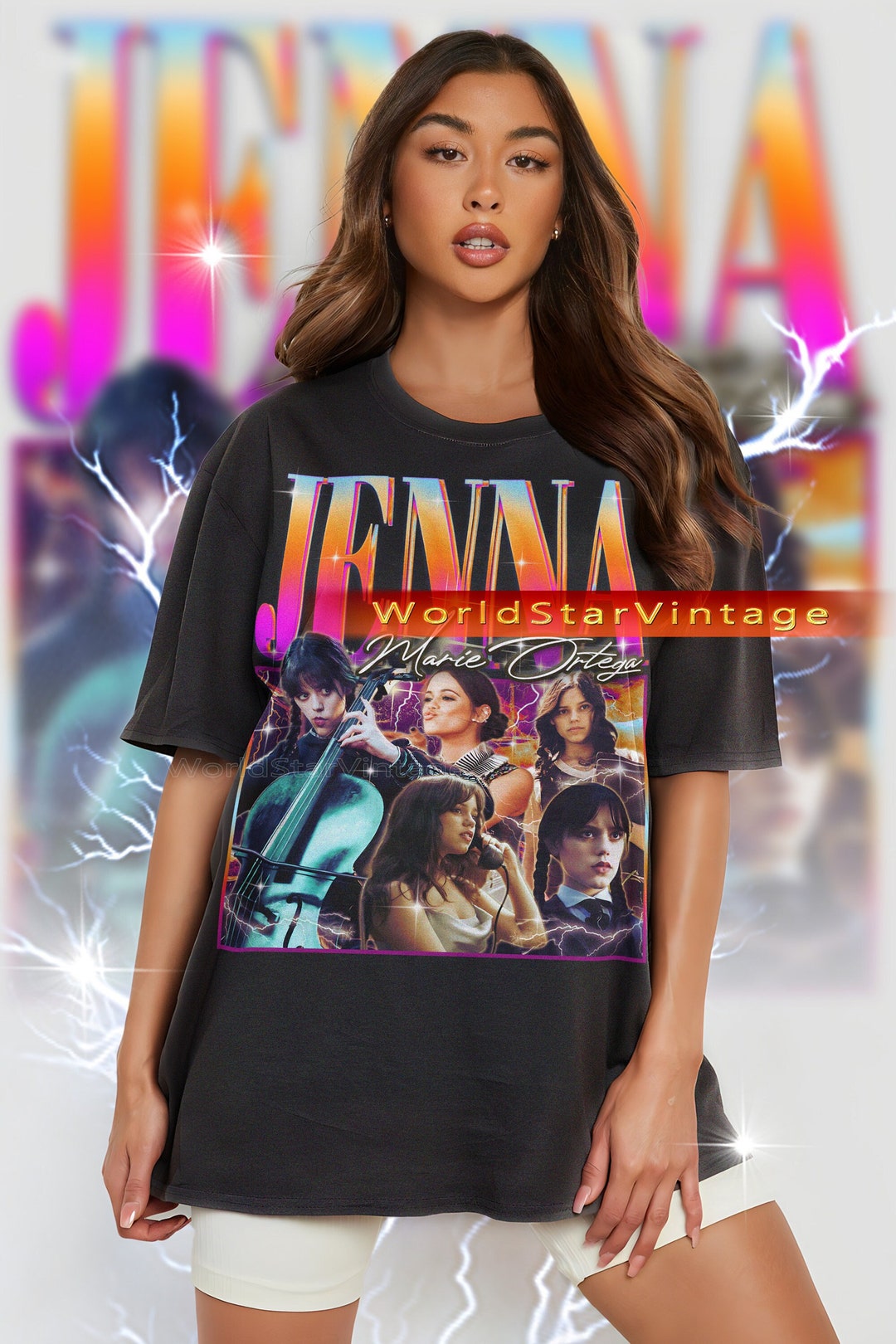 JENNA ORTEGA Vintage Shirt, Jenna Marie Ortega Homage Tshirt, Jenna ...