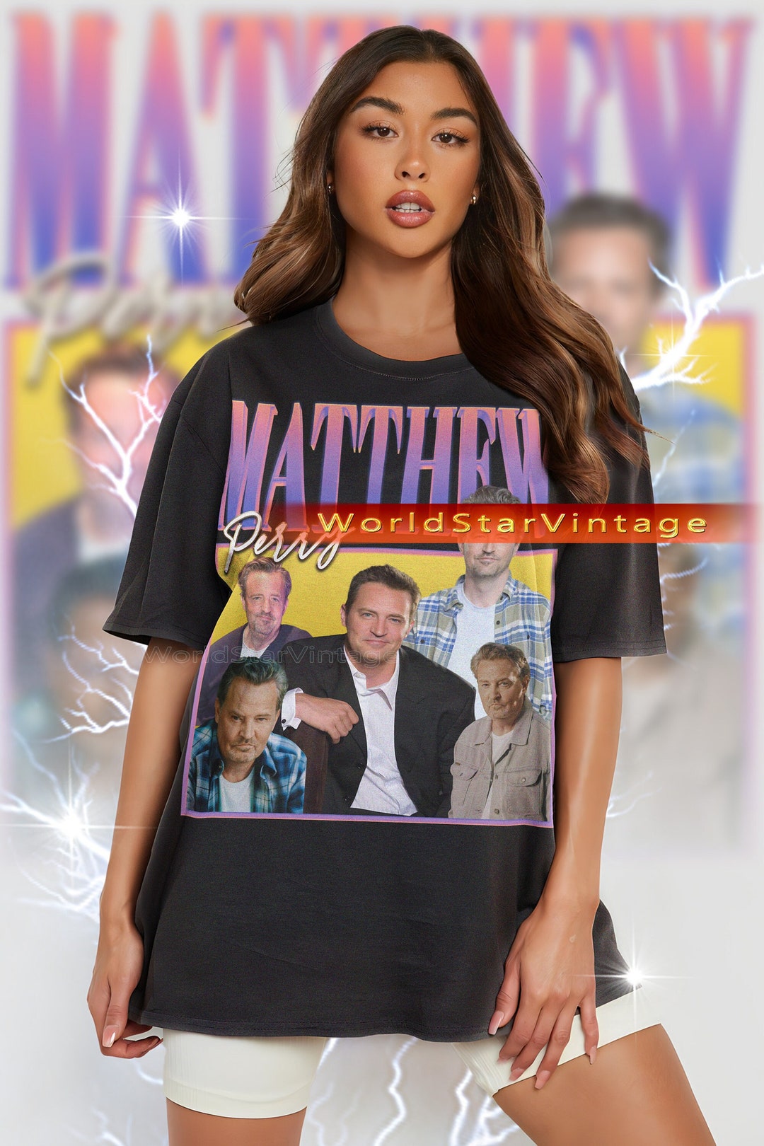 MATTHEW PERRY Vintage Tshirt, Matthew Perry Homage Shirt, Matthew Perry ...
