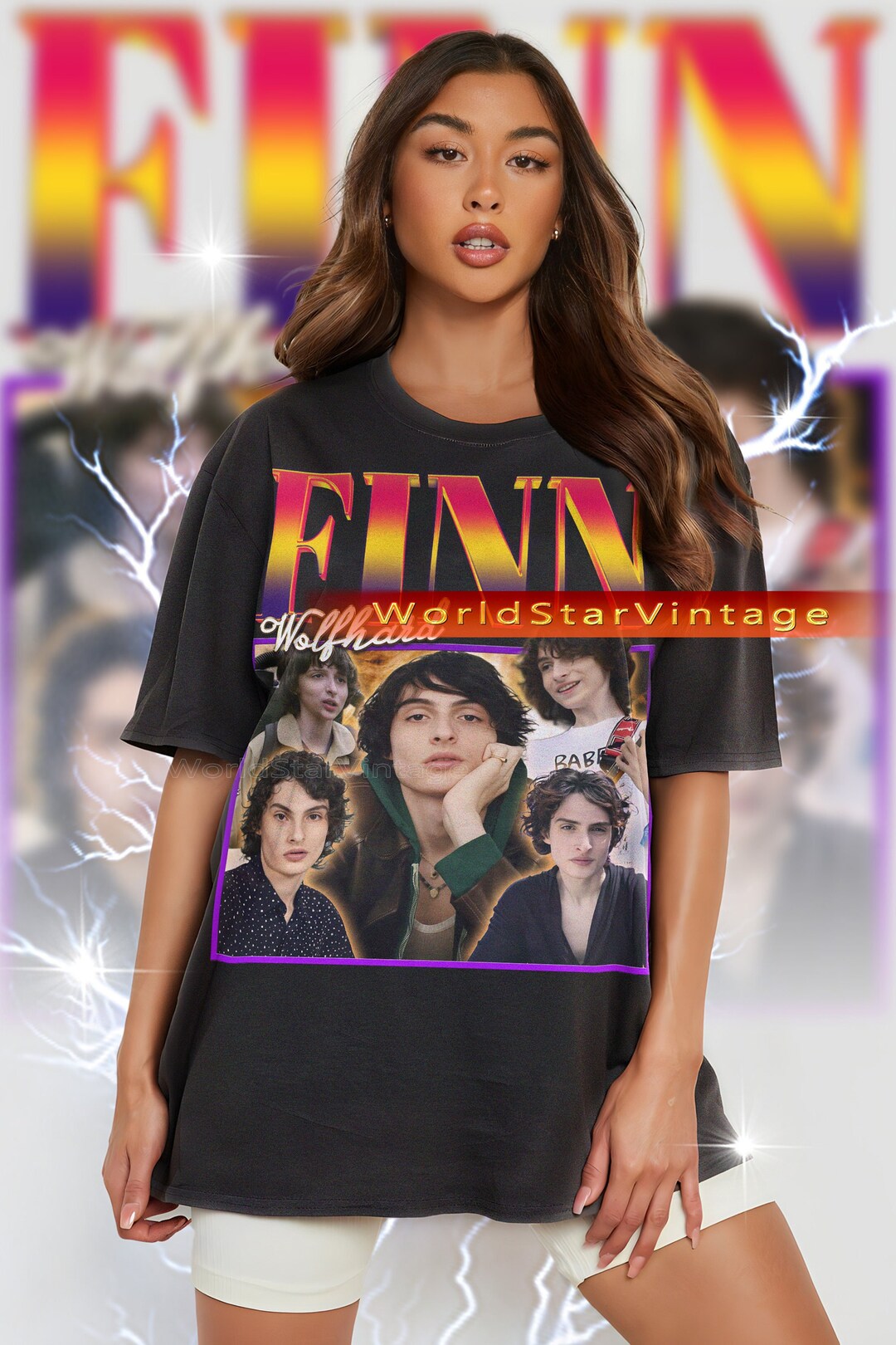 FINN WOLFHARD Vintage Tshirt, Finn Wolfhard Homage Shirt, Finn Wolfhard ...