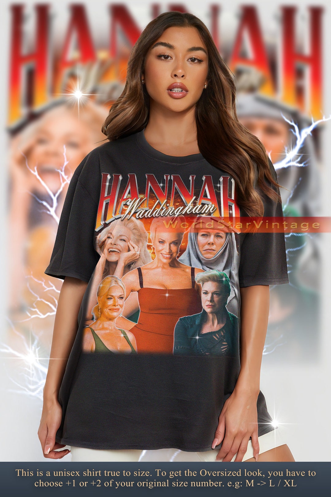 HANNAH WADDINGHAM Vintage Shirt, Hannah Waddingham Homage Tshirt ...