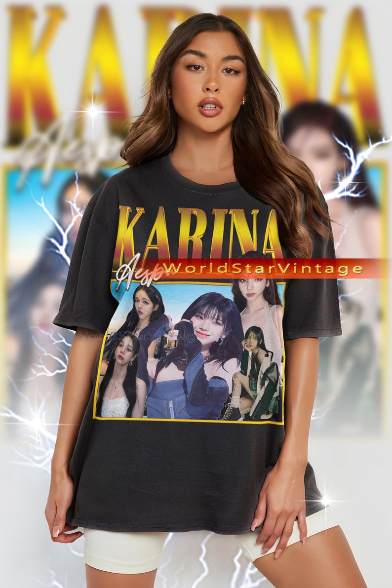 KARINA Vintage Shirt, Karina Homage Tshirt, Karina Fan Tees, Karina ...
