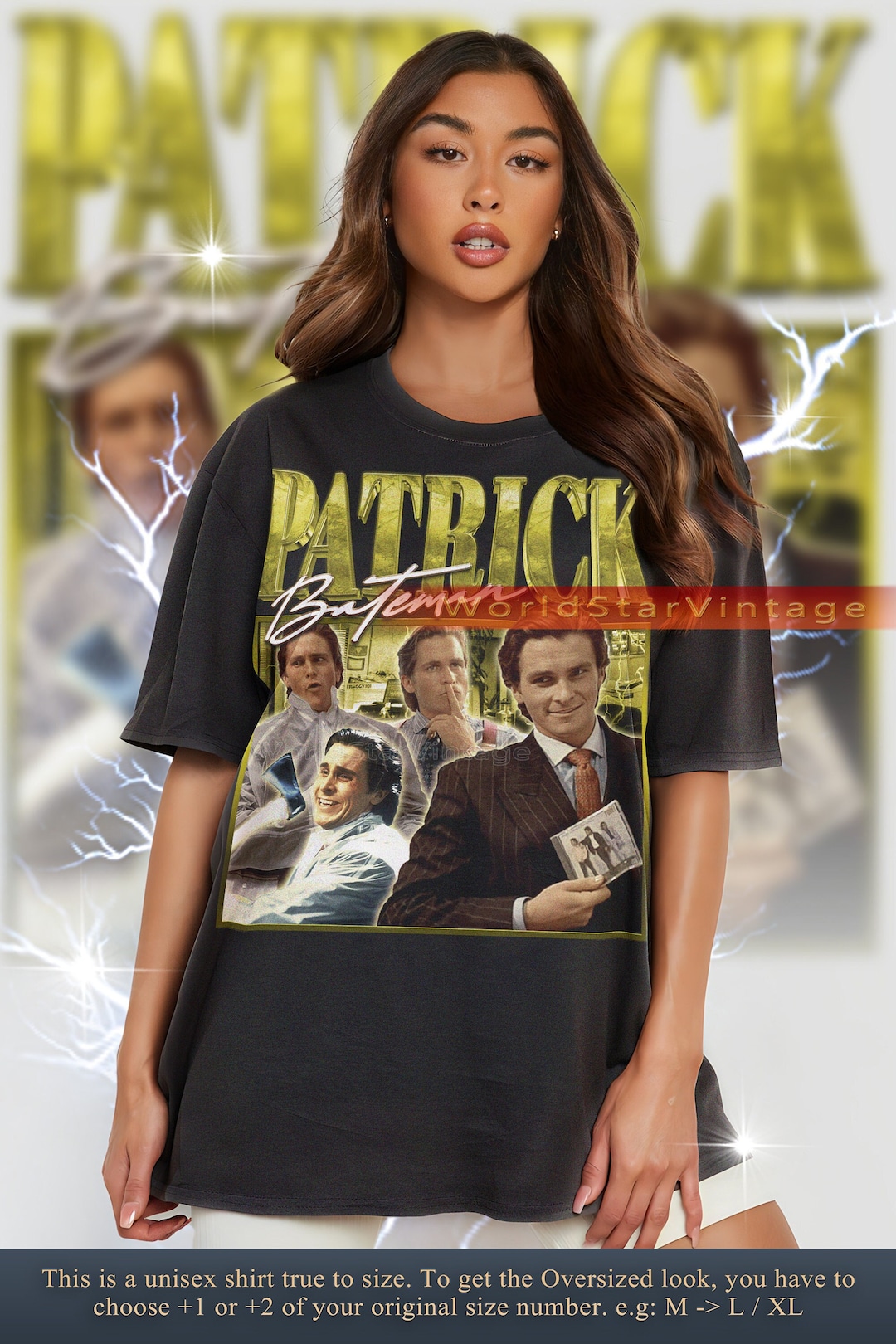 PATRICK BATEMAN Vintage Shirt, Patrick Bateman Homage Tshirt, Patrick ...