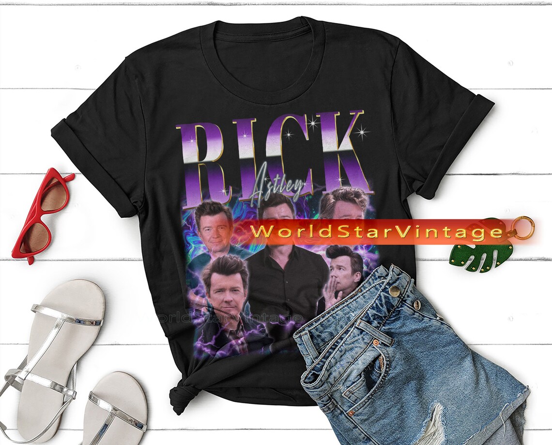 RICK ASTLEY Vintage Tshirt, Rick Astley Homage Shirt, Rick Astley Fan ...