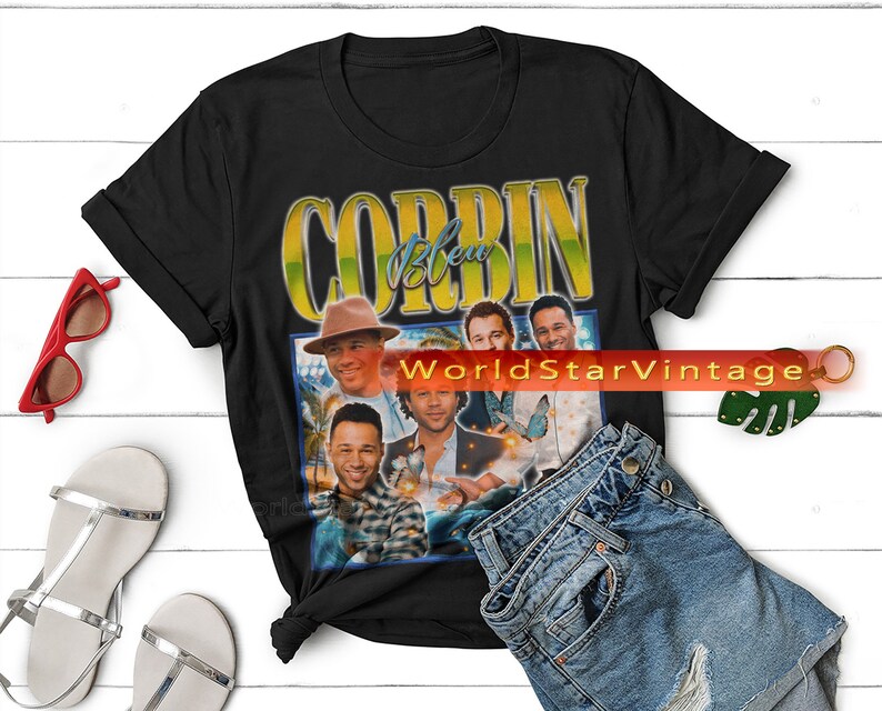 CORBIN BLEU Vintage Shirt, Corbin Bleu Homage Tshirt, Corbin Bleu Fan ...