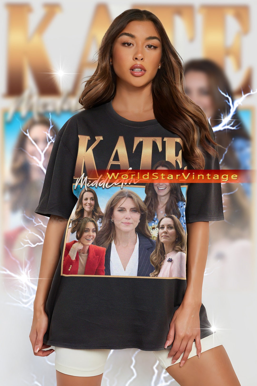 KATE MIDDLETON Tshirt, Kate Middleton Homage Shirt, Catherine, Princess ...
