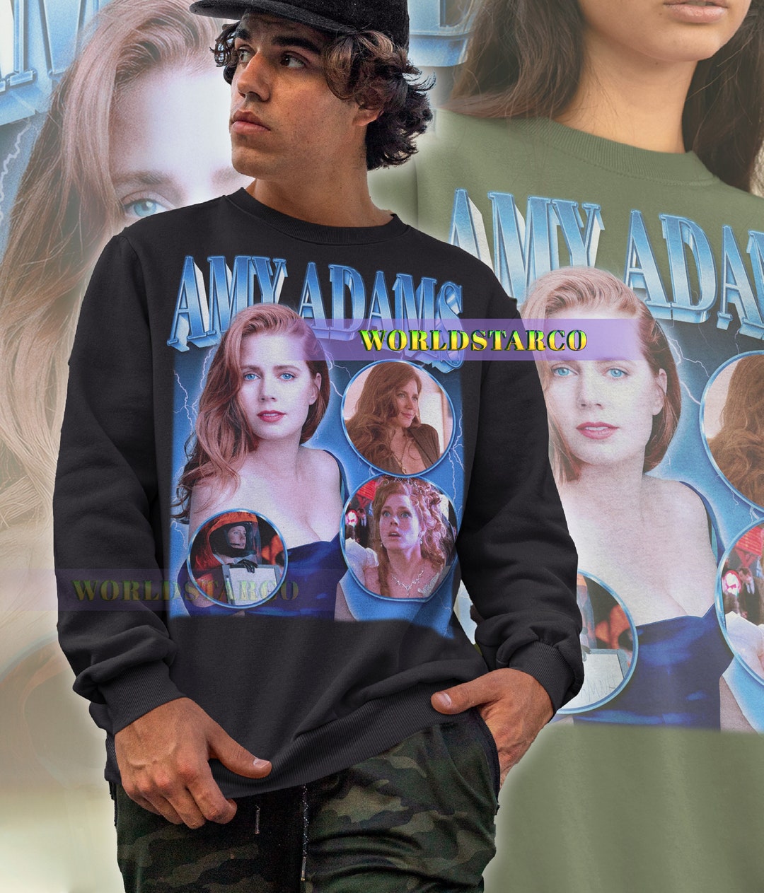 AMY ADAMS Vintage Sweatshirt, Amy Adams Homage Sweater, Amy Adams Fan ...