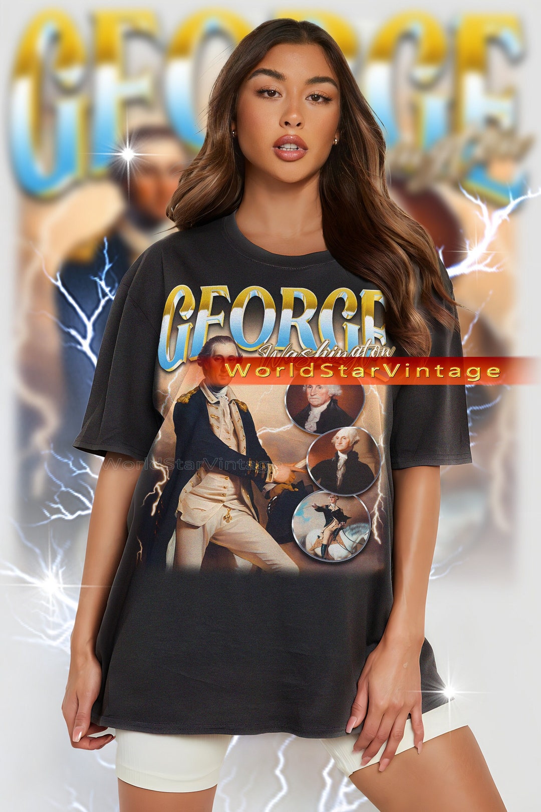 GEORGE WASHINGTON Vintage Tshirt, George Washington Tshirt Fan Tees ...