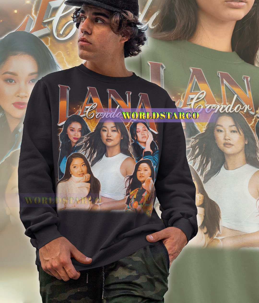 LANA CONDOR Vintage Sweatshirt, Lana Condor Homage Sweater, Lana Condor ...