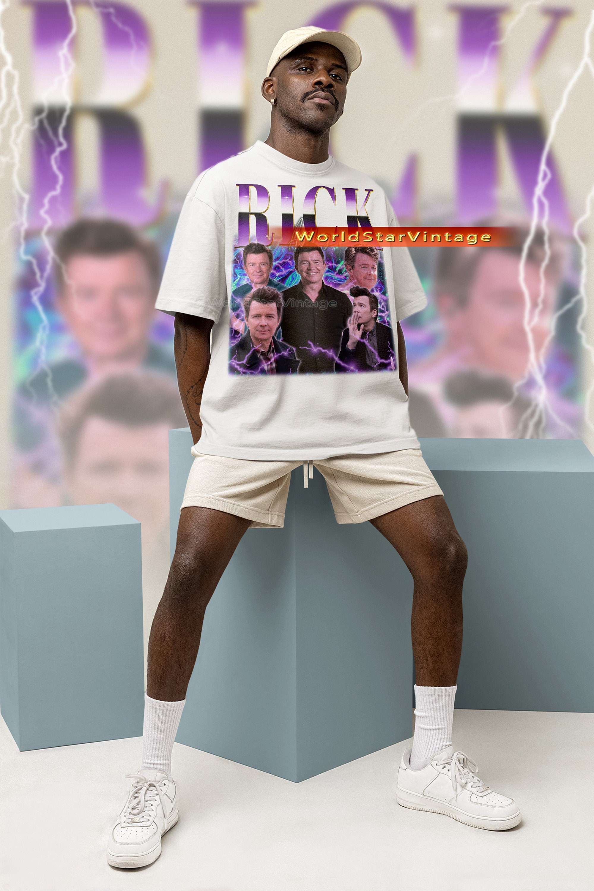 RICK ASTLEY Vintage Tshirt, Rick Astley Homage Shirt, Rick Astley Fan ...