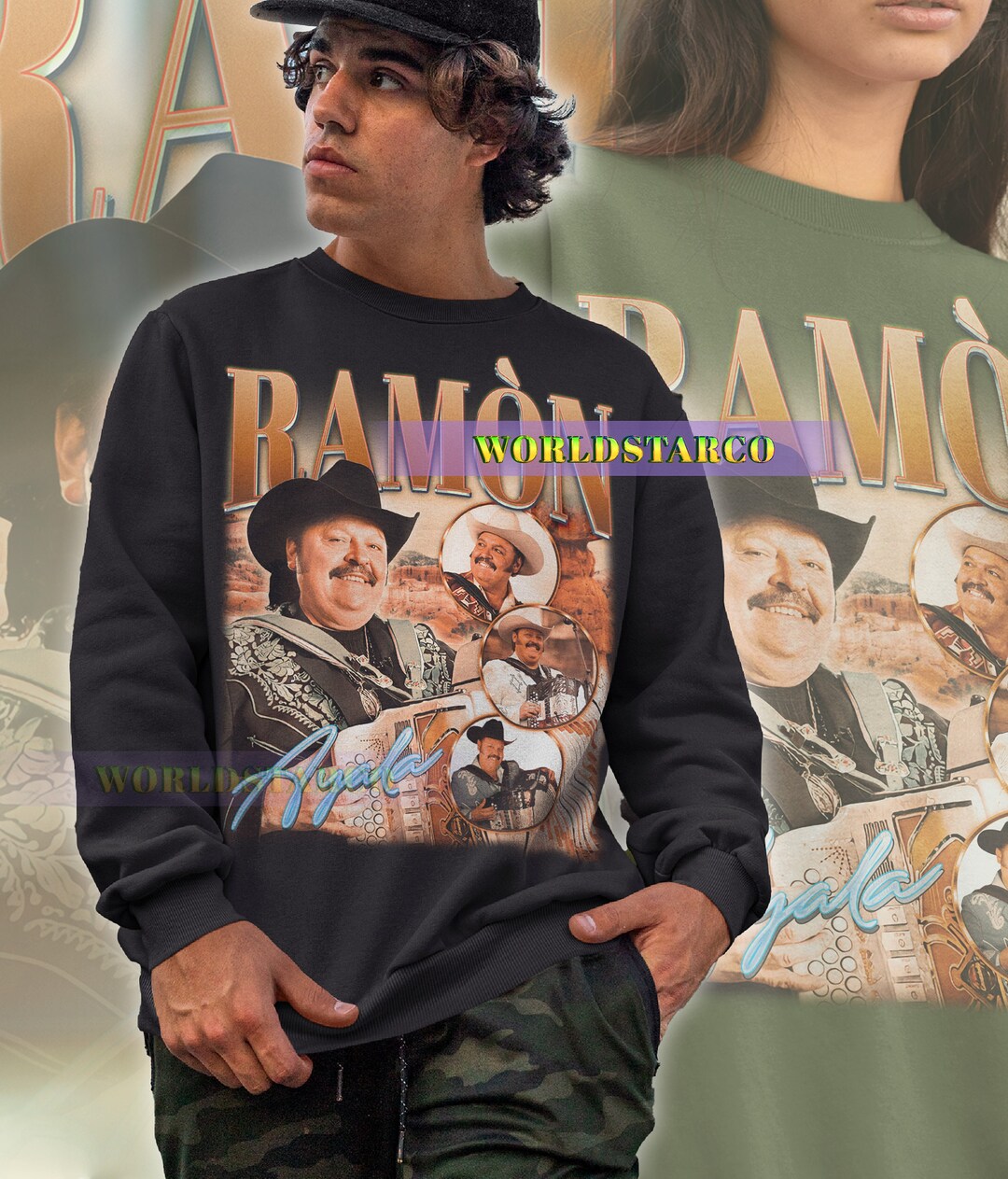 RAMON AYALA Vintage Sweatshirt, Ramon Ayala Homage Sweater, Ramon Ayala ...