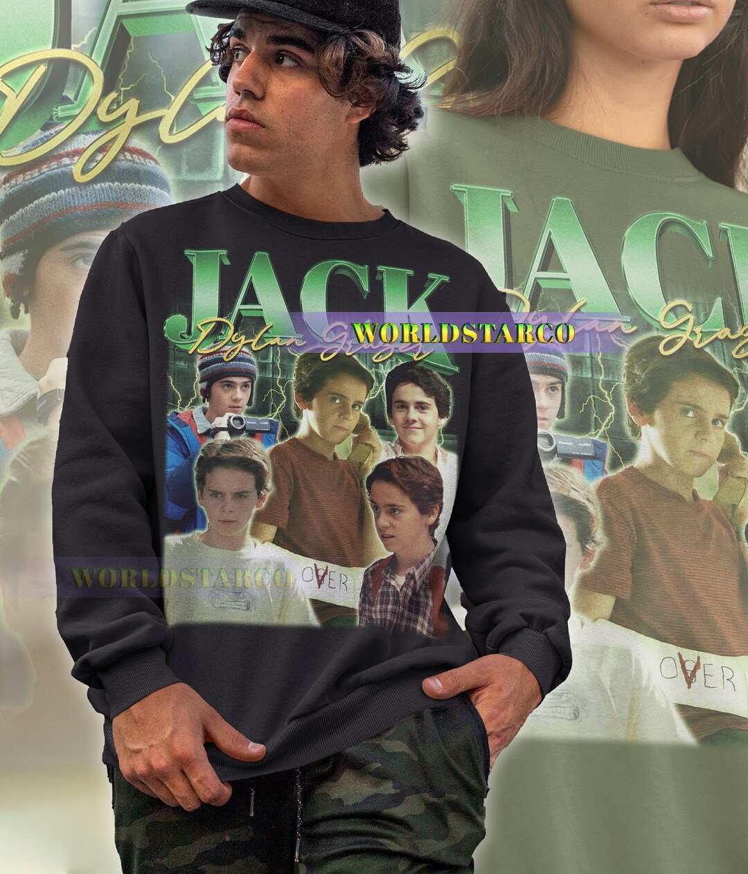 JACK DYLAN GRAZER Vintage Sweatshirt, Jack Dylan Homage Sweater, Jack ...