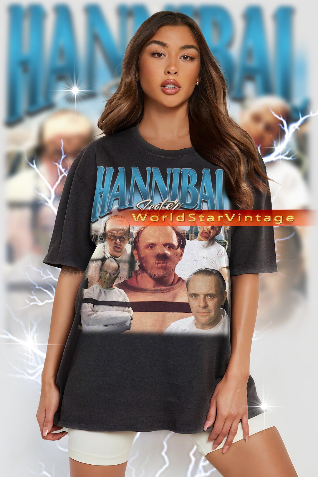 HANNIBAL LECTER Vintage Tshirt, Hannibal Lecter Homage Shirt, Hannibal ...