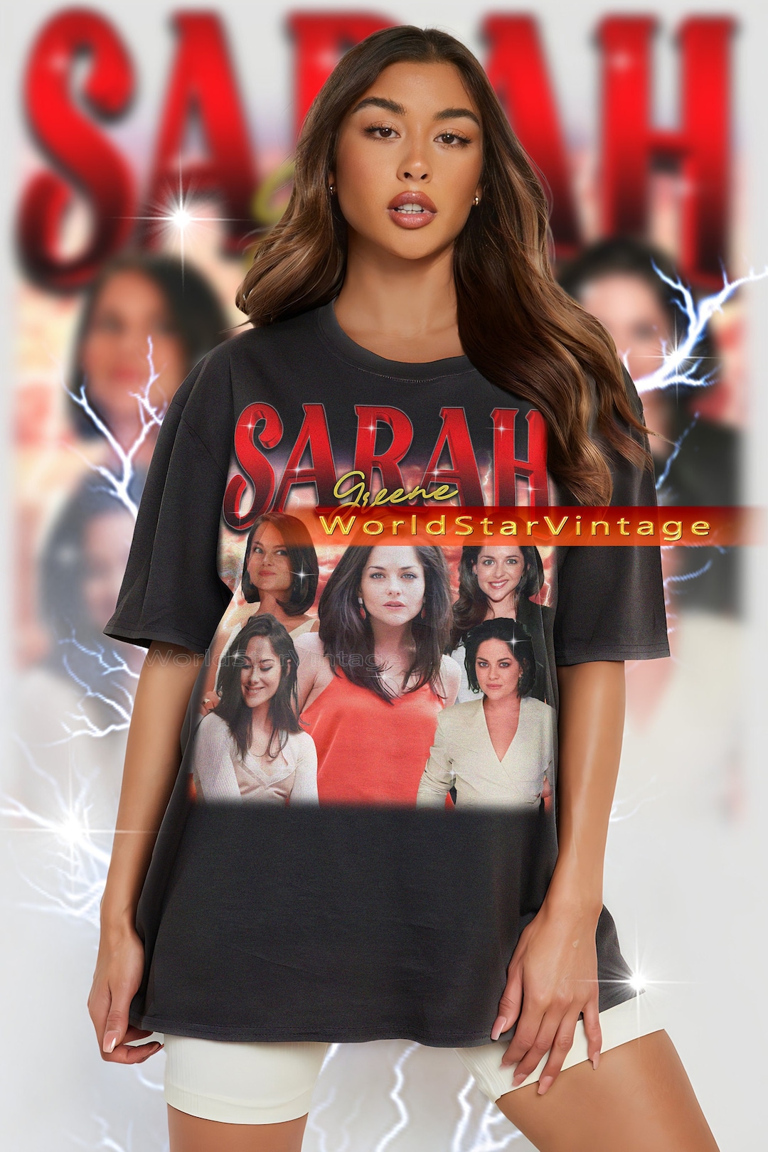 SARAH GREENE Vintage Tshirt, Sarah Greene Homage Shirt, Sarah Greene ...
