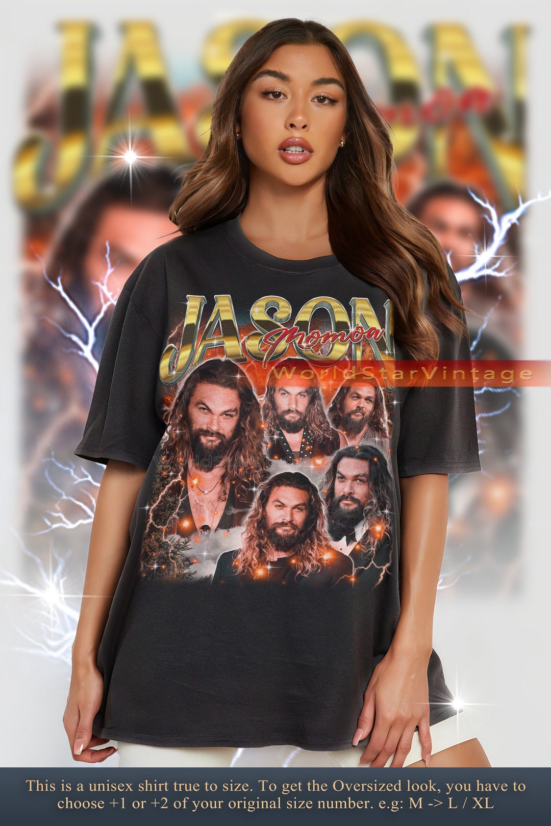 JASON MOMOA Vintage Shirt, Jason Momoa Homage Tshirt, Jason Momoa Fan ...