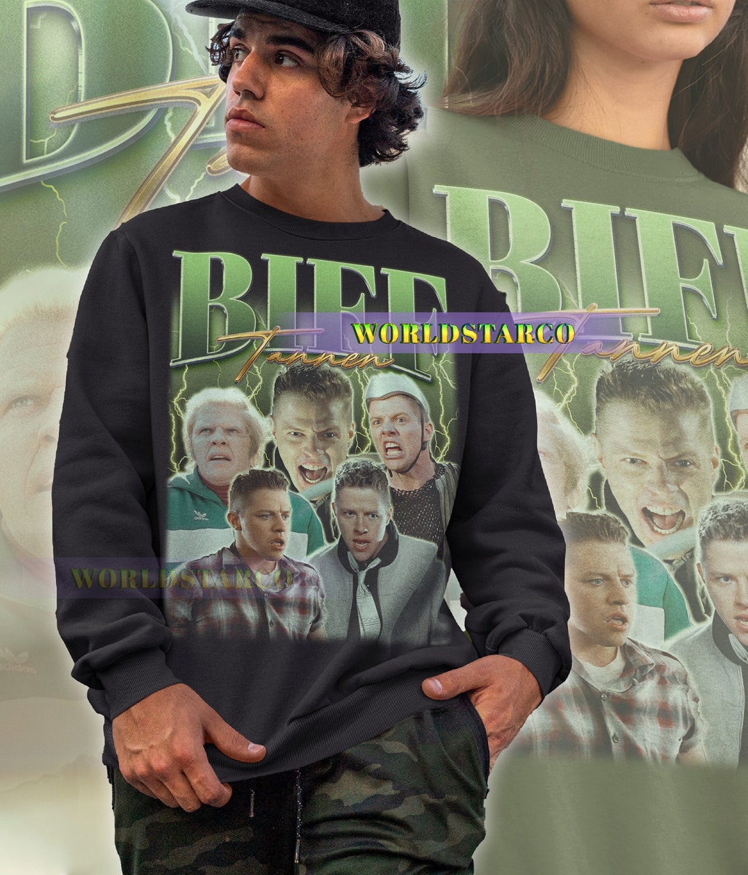 BIFF TANNEN Vintage Sweatshirt, Biff Tannen Homage Sweater, Biff Tannen ...