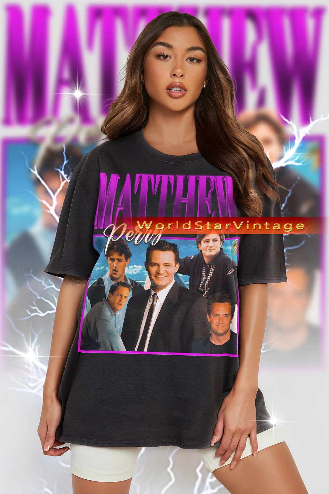 MATTHEW PERRY Vintage Tshirt, Matthew Perry Homage Shirt, Matthew Perry ...