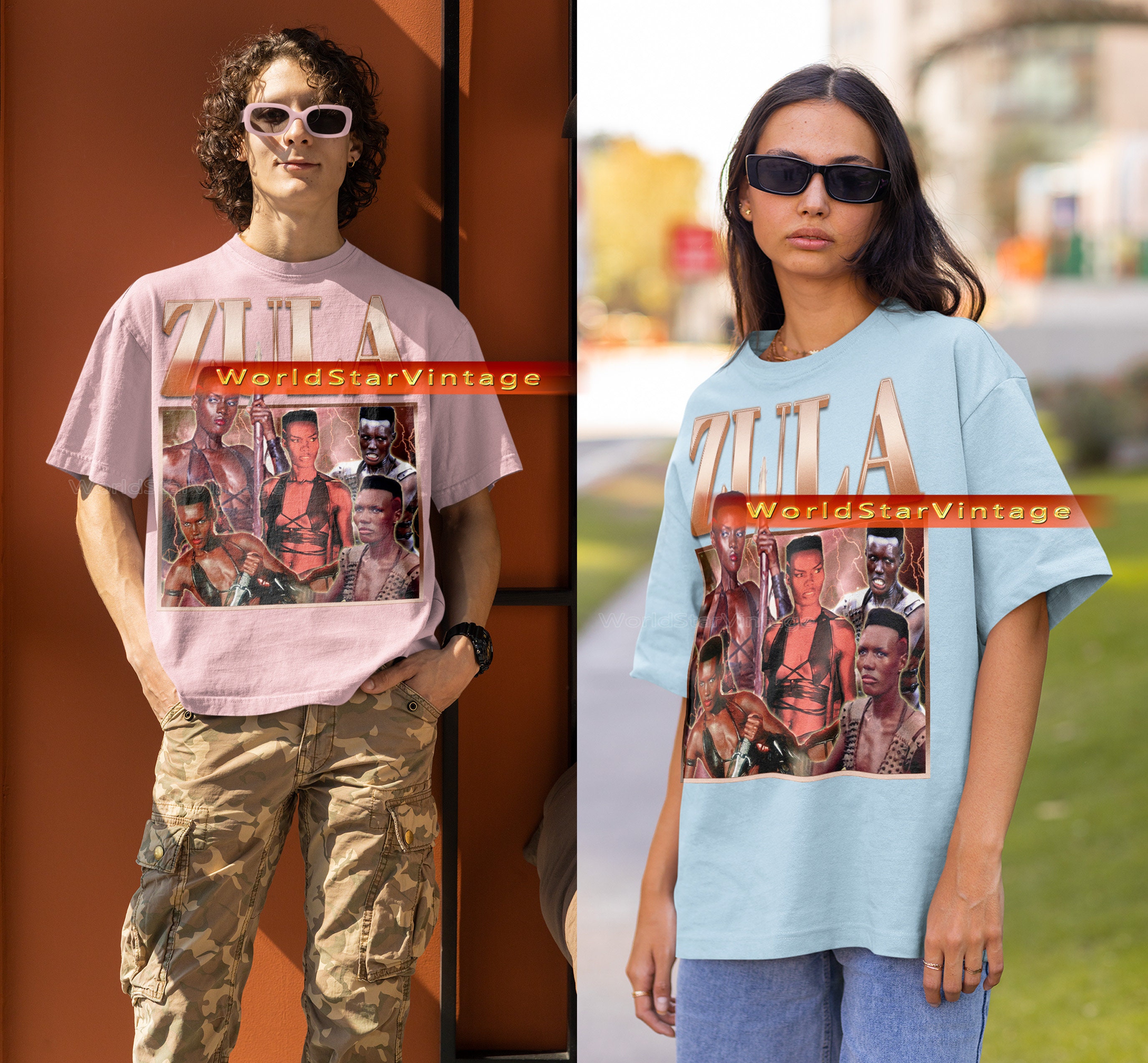 Camisa vintage ZULA Grace Jones, camiseta Zula Homage, camisetas para ...