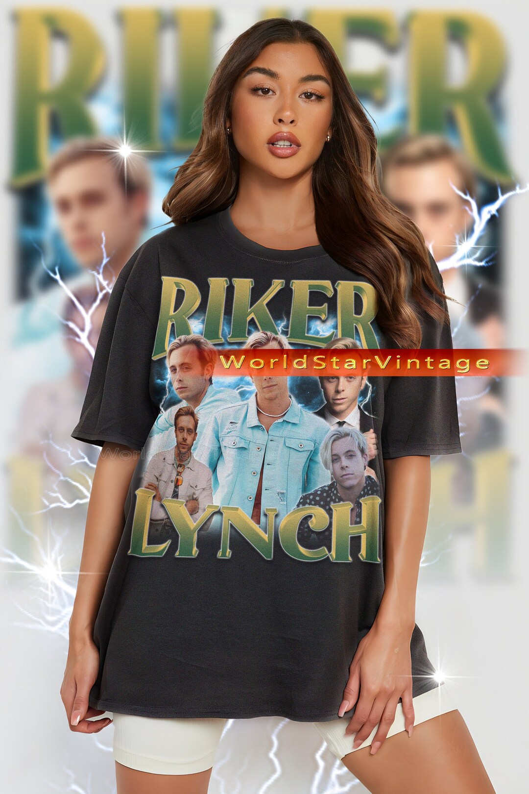 RIKER LYNCH Vintage Shirt, Riker Lynch Homage Tshirt, Riker Lynch Fan ...