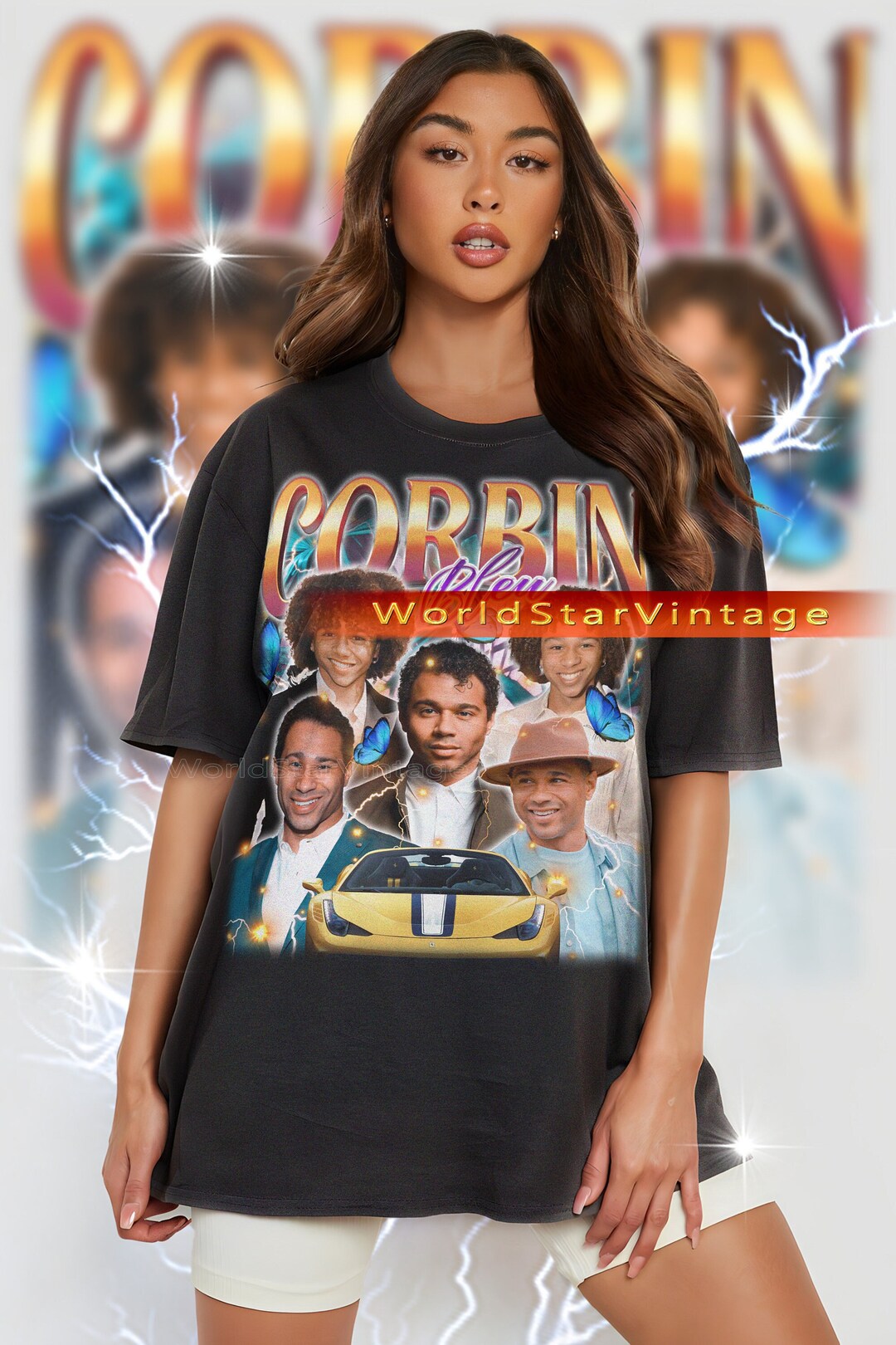 CORBIN BLEU Vintage Shirt, Corbin Bleu Homage Tshirt, Corbin Bleu Fan ...