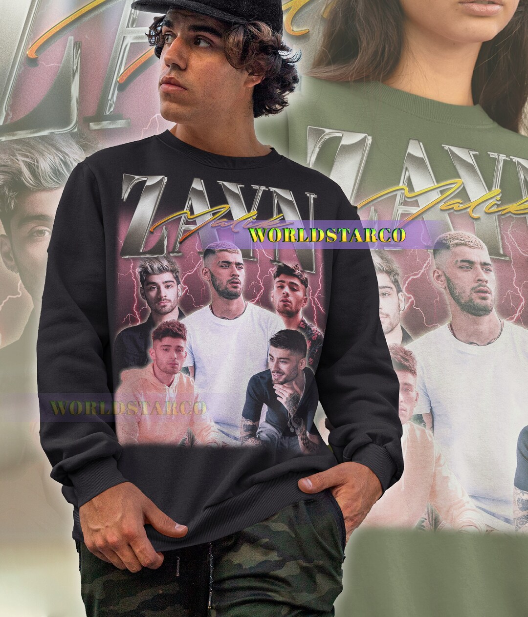 ZAYN MALIK Vintage Sweatshirt, Zayn Malik Homage Sweater, Zayn Malik ...