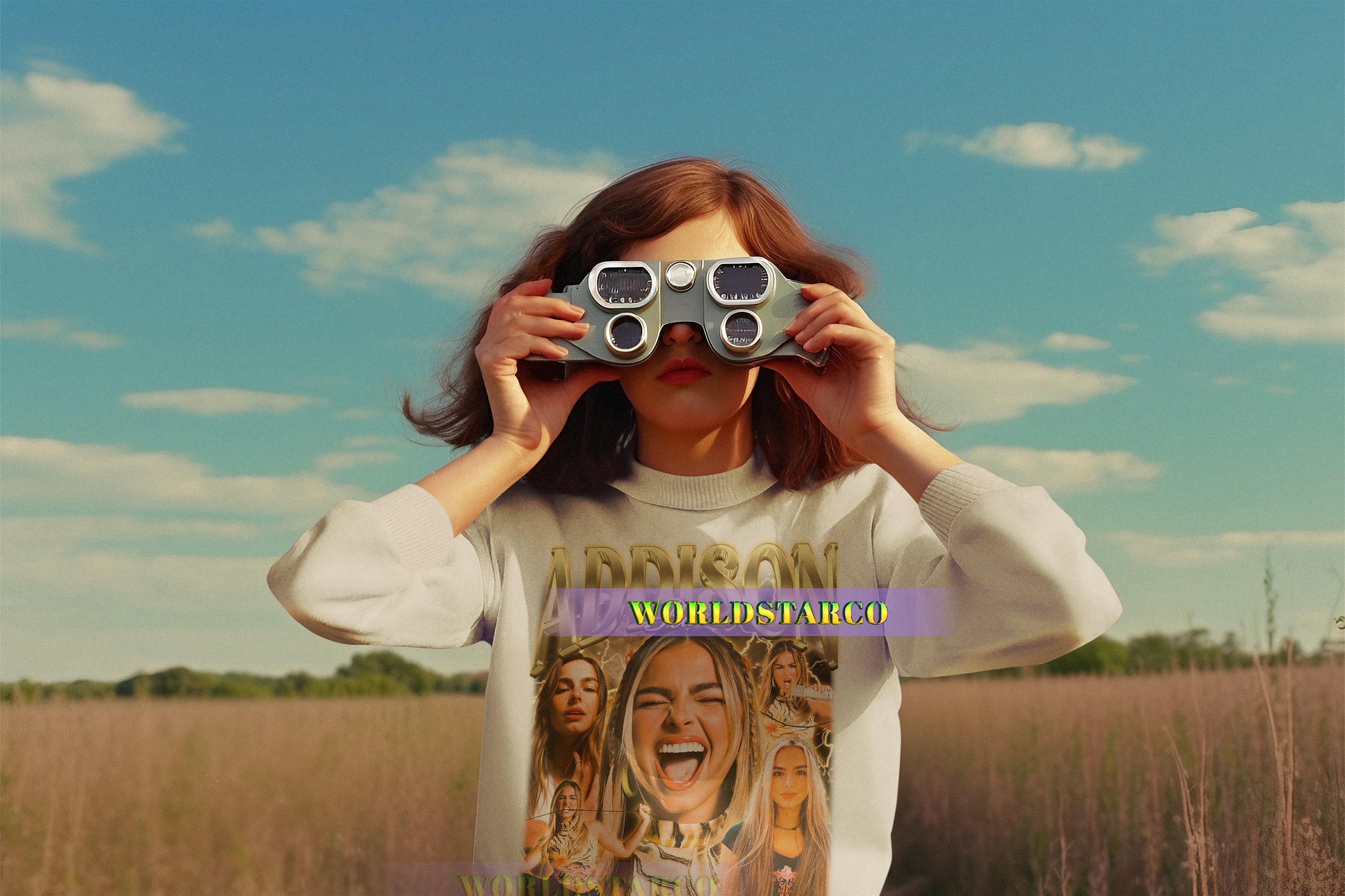 ADDISON RAE Vintage Sweatshirt, Addison Rae Rap Sweater, Addison Rae ...