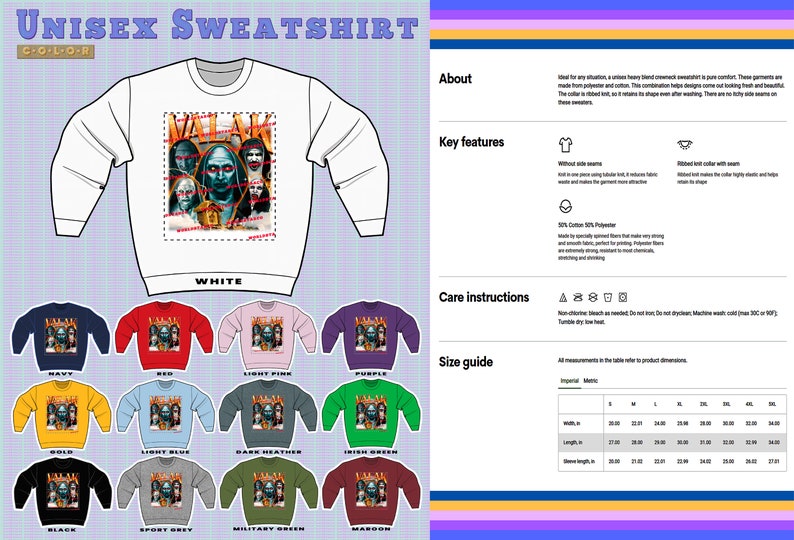 VALAK Vintage Sweatshirt, Valak Homage Sweater, Valak Fan Clothing ...