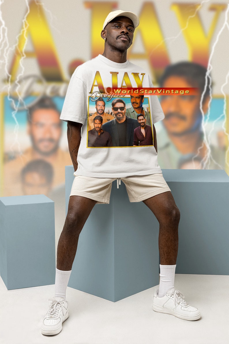 AJAY DEVGN Vintage Shirt, Ajay Devgn Homage Tshirt, Ajay Devgn Fan Tees ...