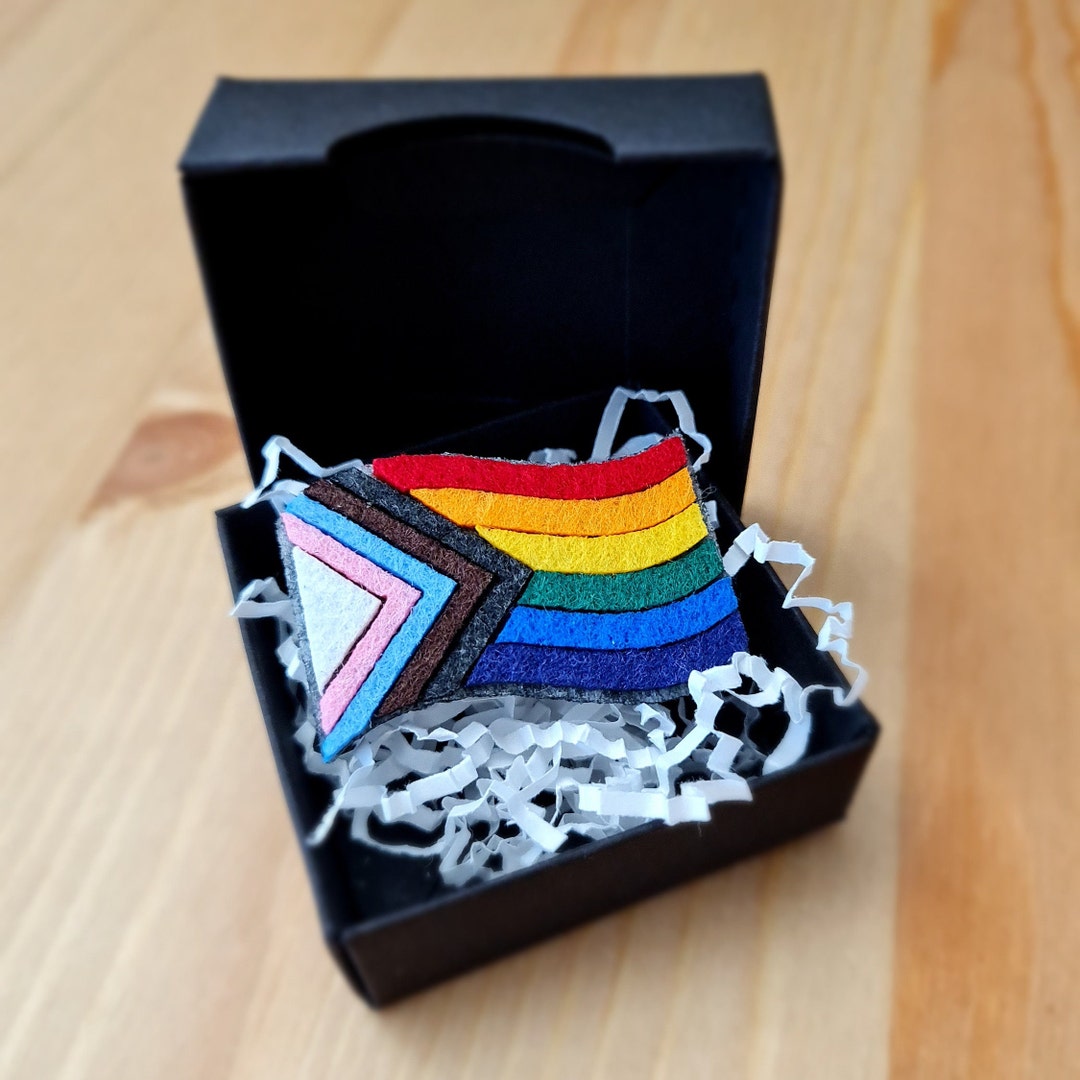 Pride Rainbow Flag Pin - Etsy