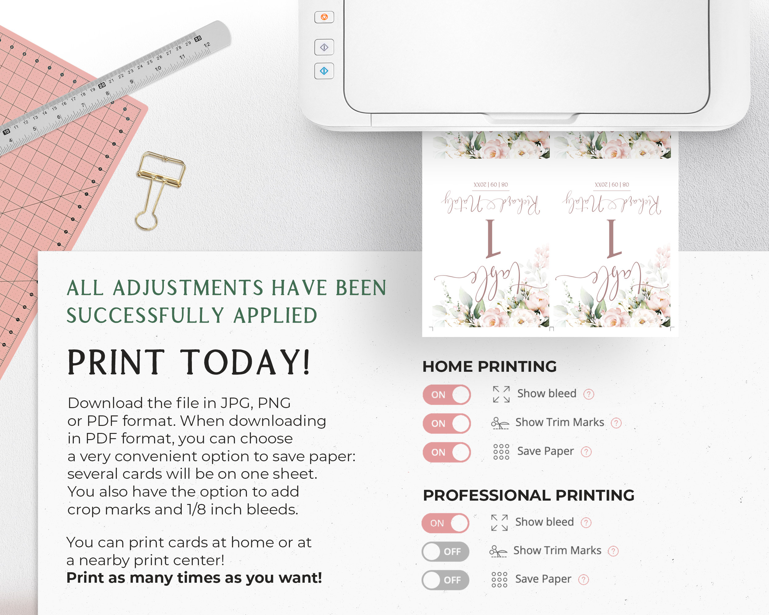 Soft Pink Table Numbers Template Printable Blus Pink Wedding - Etsy