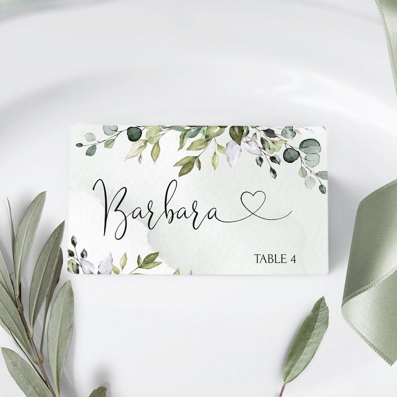 Table Card - Etsy