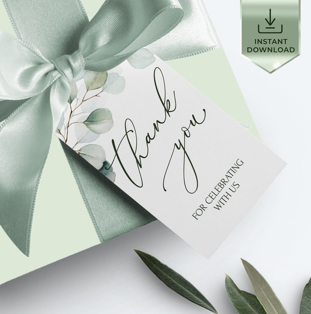 CHLOE - Favors Tag Template, Printable Favors Tag Download, Editable ...