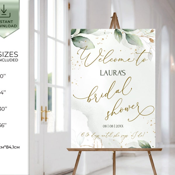 Bridal Shower Welcome Sign on Board - Etsy