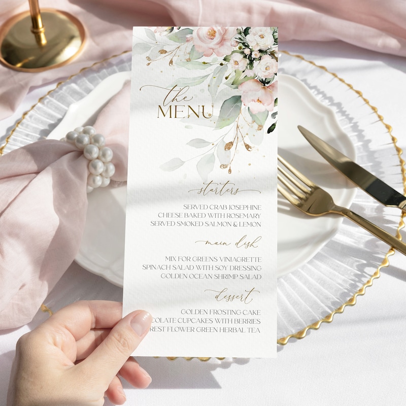 Menu Template - Etsy