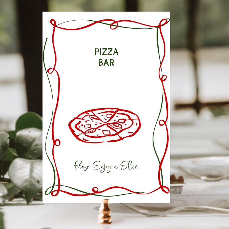 Pizza Wedding Sign - Etsy